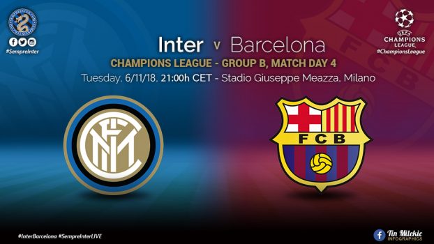 OFFICIAL - Starting Lineups Inter Vs Barcelona: Radja Nainggolan Starts ...