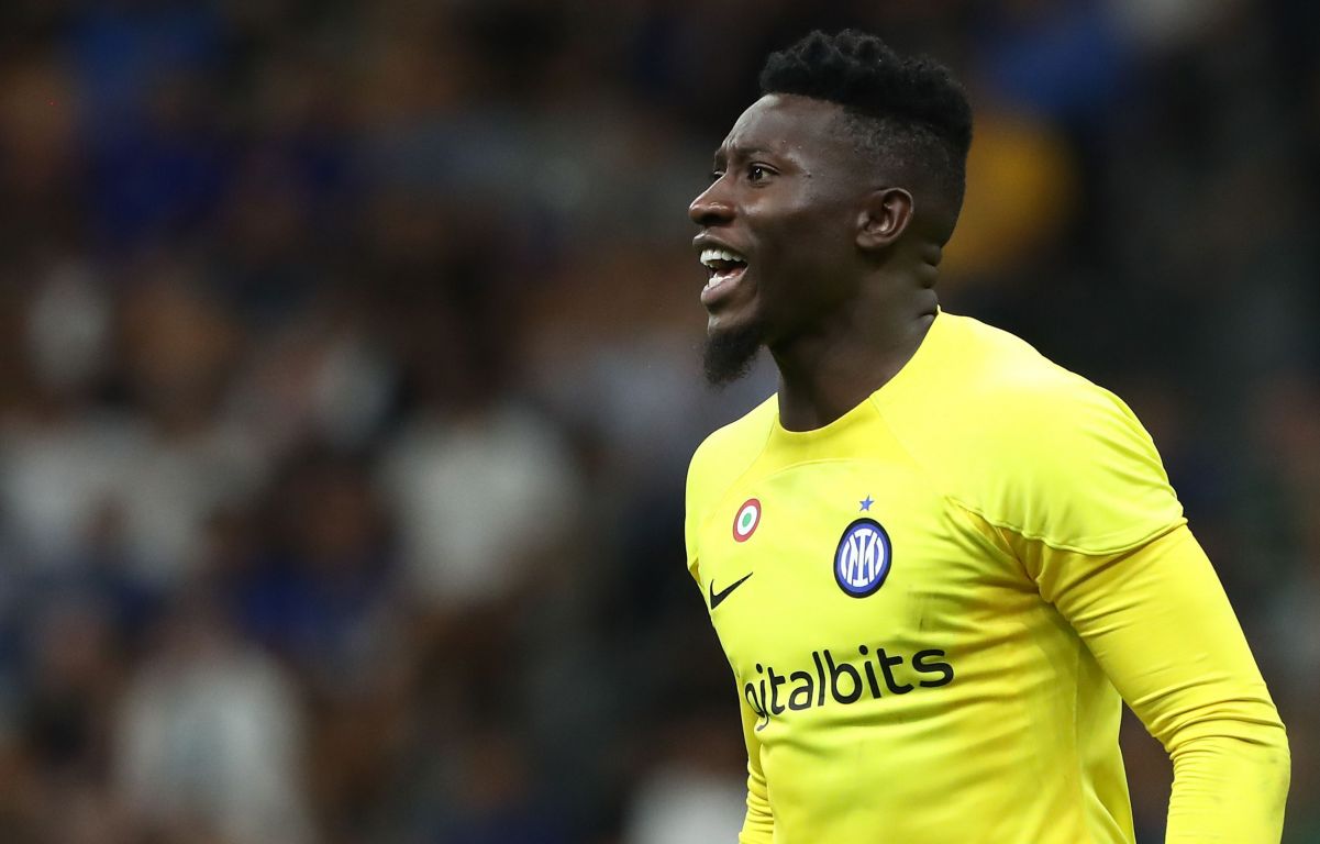 Photo - Inter Goalkeeper Andre Onana Celebrates Win Over Barcelona: "We ...